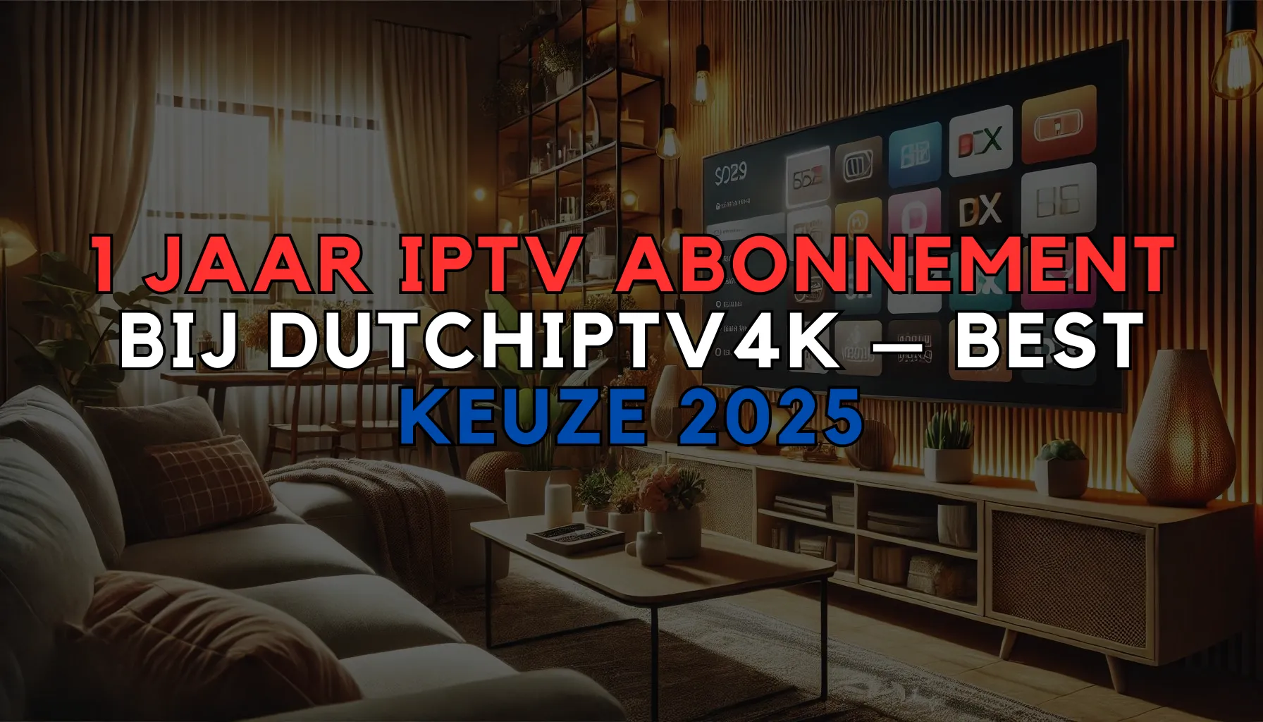 1 jaar IPTV abonnement bij DutchIPTV4K – Best keuze 2025